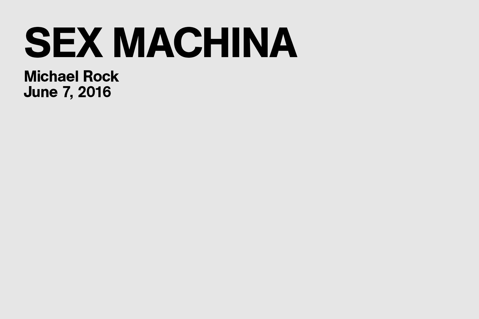 Sex Machina — 2x4